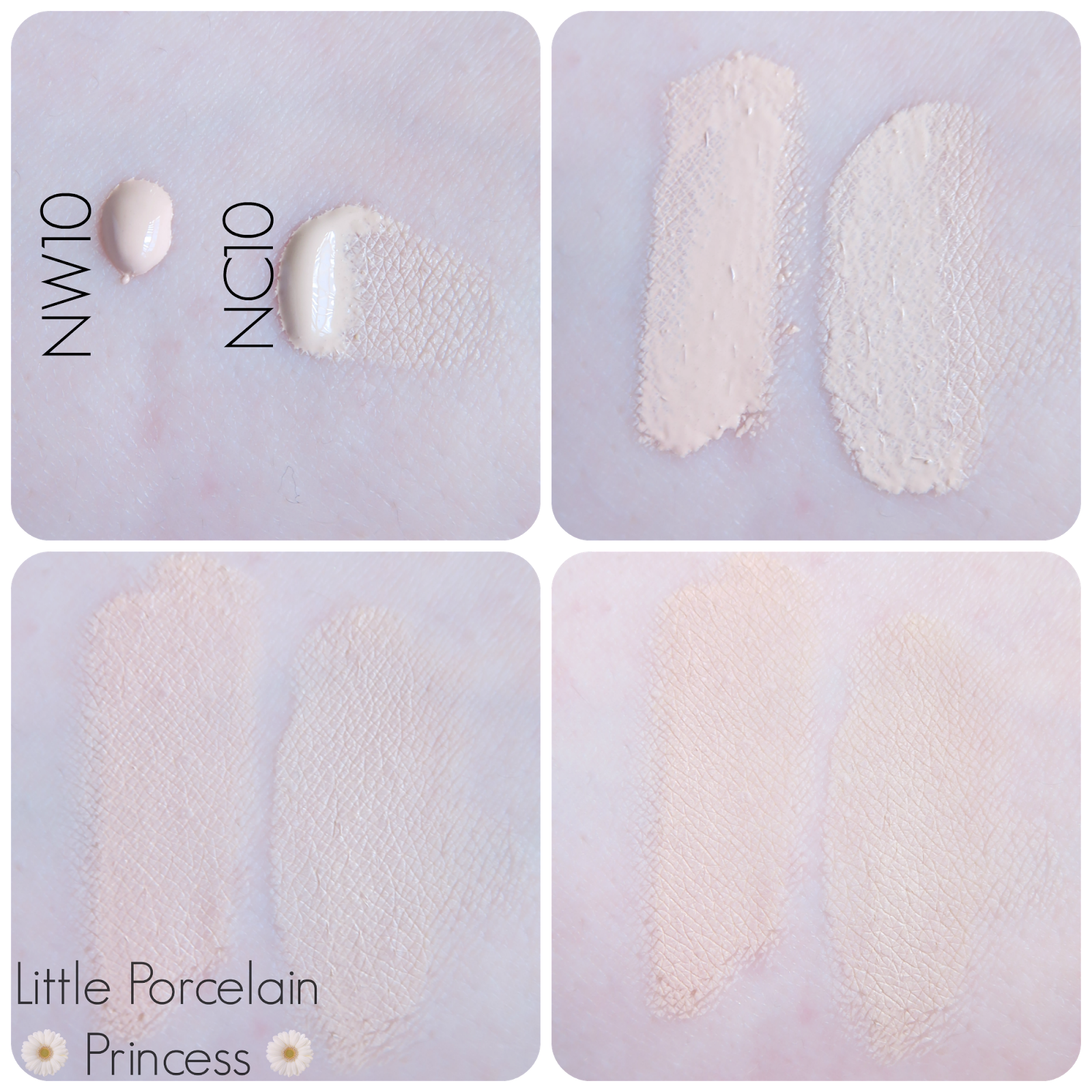 Little Porcelain Princess: Review: MAC Studio Fix Fluid NC10 VS NW10