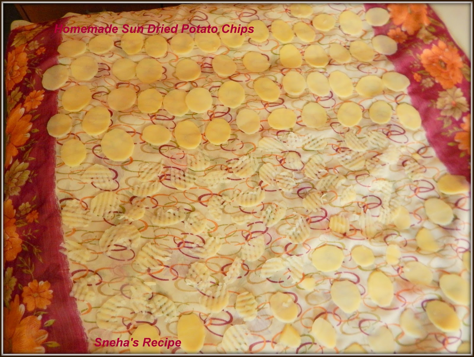 How To Make Homemade Sun Dried Potato Chips#Foodieextravaganza - Sneha ...