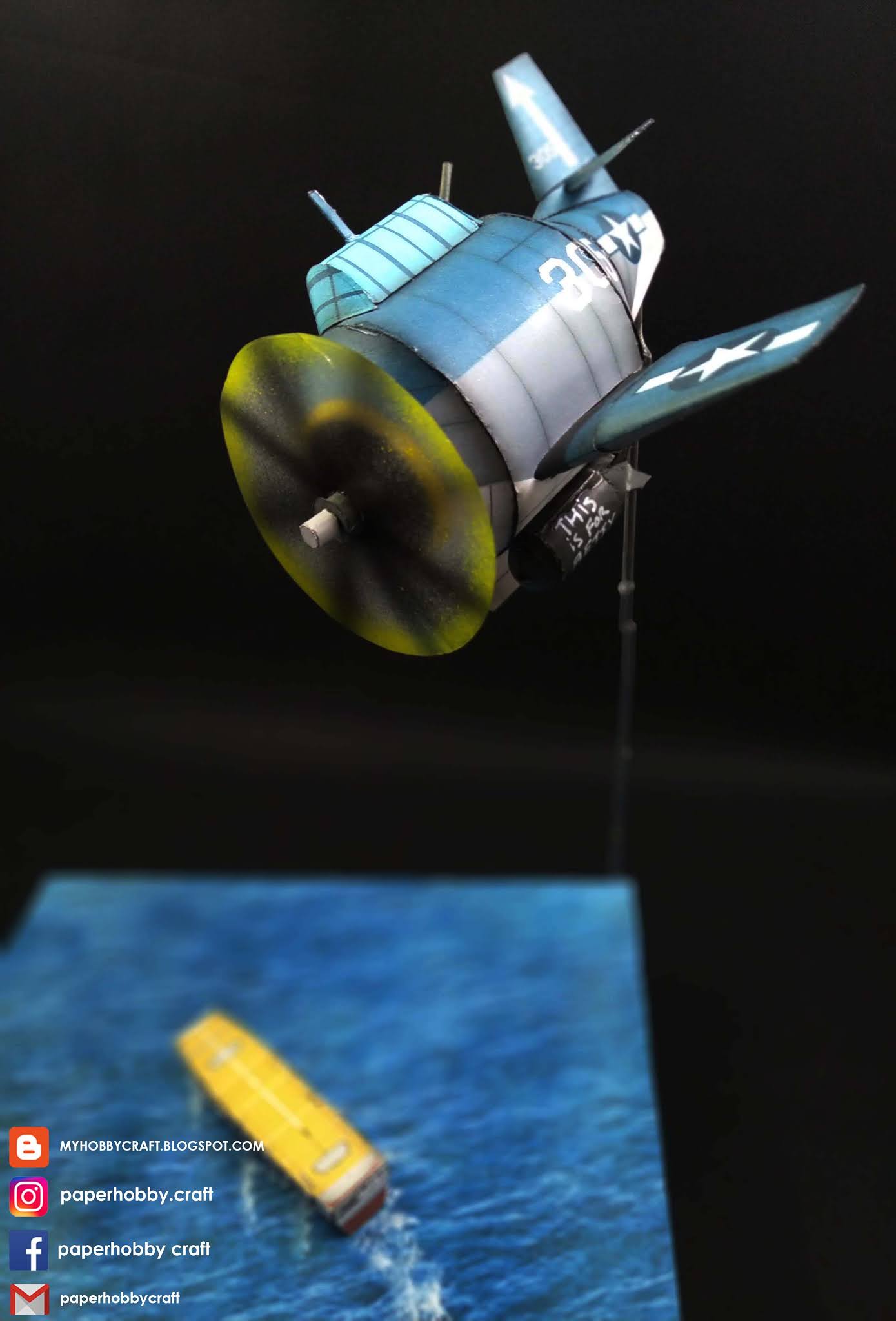 paperhobby: GRUMMAN TBF AVENGER TOON SCALE PAPERMODEL