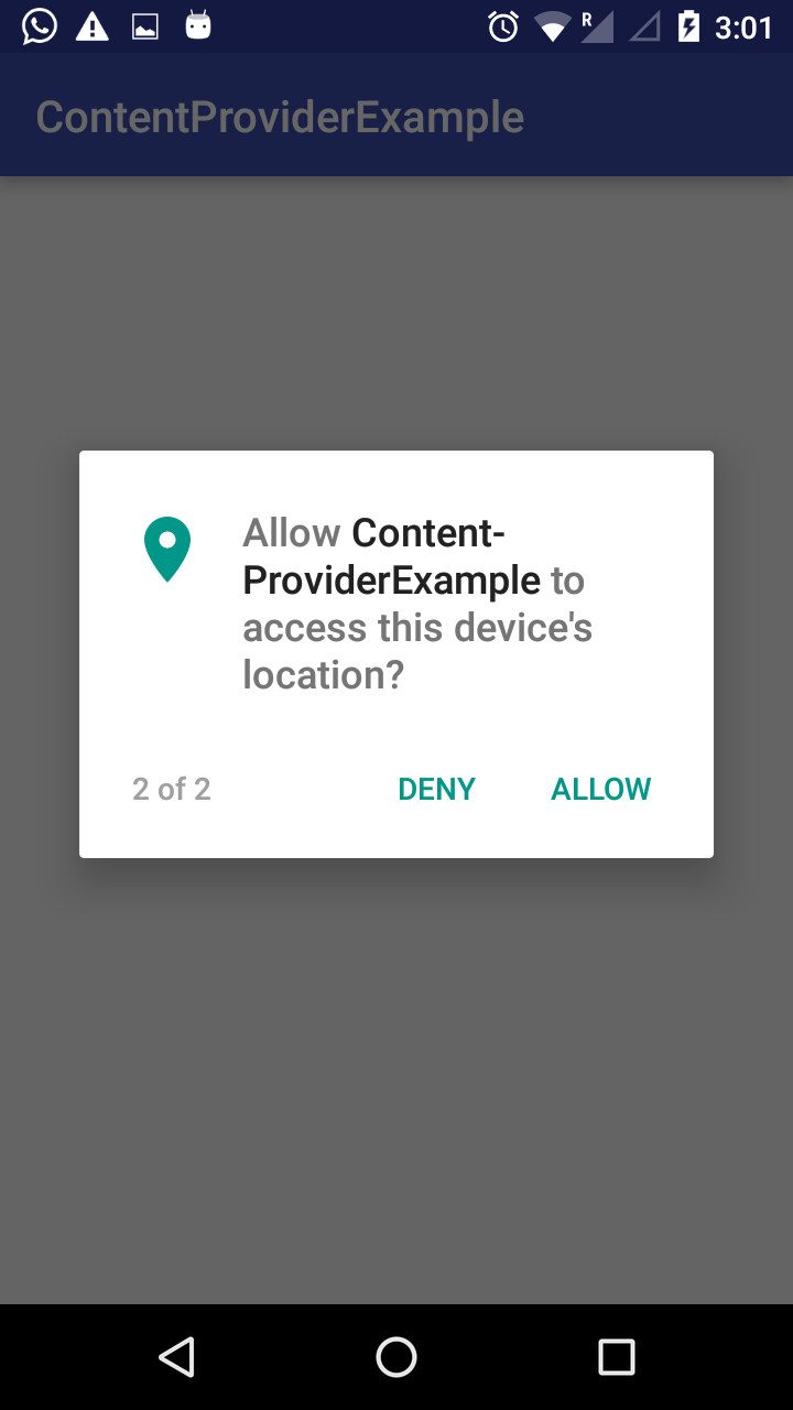 Androjava Android Runtime Permissions For Marshmallow And Above