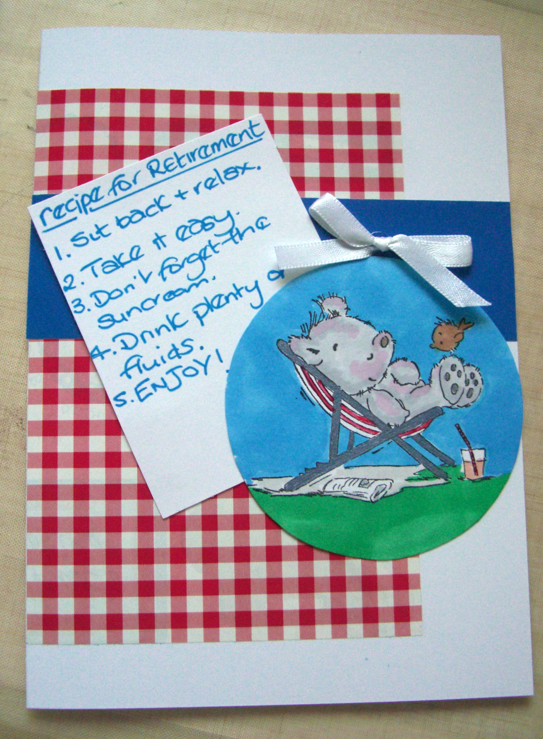 Julye B's crafts: Recipe for retirement