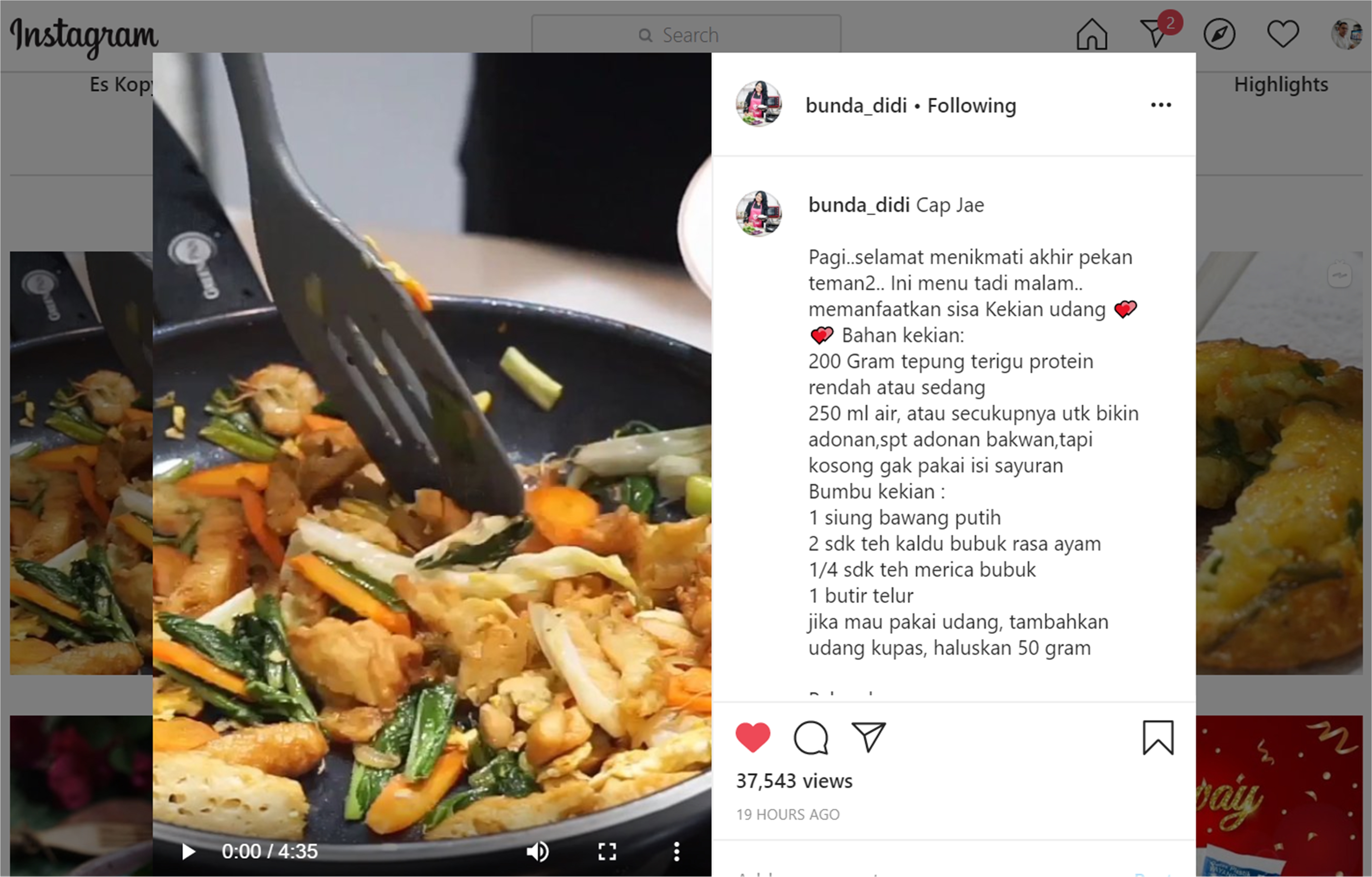 Cap Jae | Resep Masak