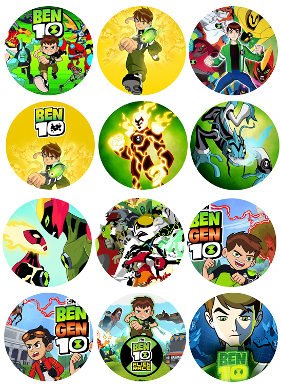 Kits imprimibles gratis : Toppers Ben 10