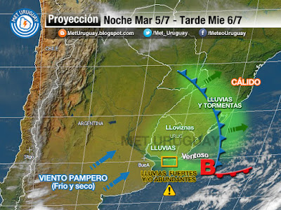 SEGUIMIENTO | Habrá mas lluvia. Viento pampero se llevará la humedad ...