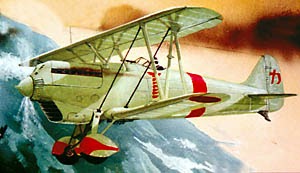 Airplanes in the skies + FAF history: Kawasaki Ki-10