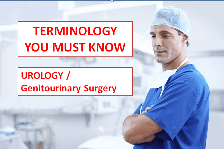IMPORTANT TERMINOLOGIES IN UROLOGY
