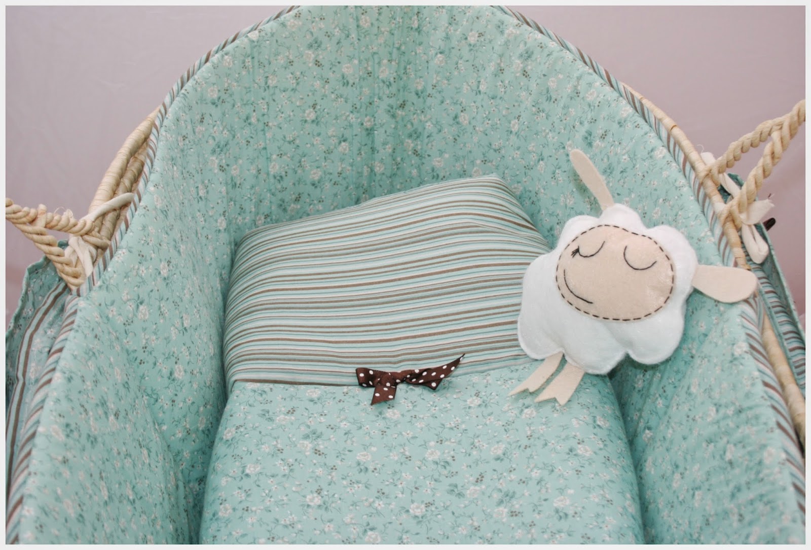 Cucosbaby - Moisés de diseño para tu bebé: Moises mini Green flowers