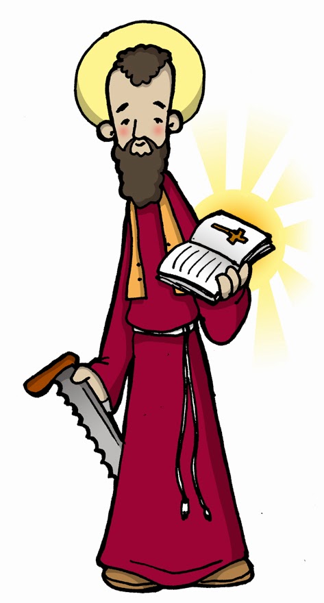 Dibujos para catequesis: SAN SIMÓN APÓSTOL (El Zelote)