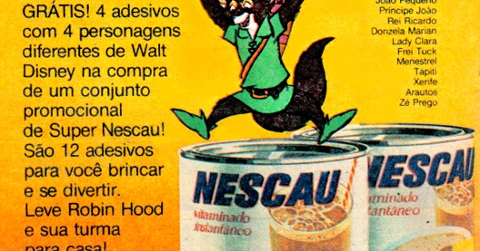 Nescau (Robin Hood) - 1974 - Propagandas Históricas | Propagandas Antigas