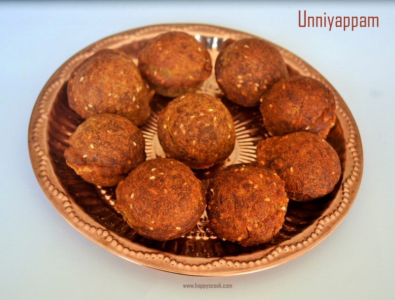 Unniyappam Recipe | Neyyappam | Nei Appam | Onam Sadya Recipe | Happy's ...