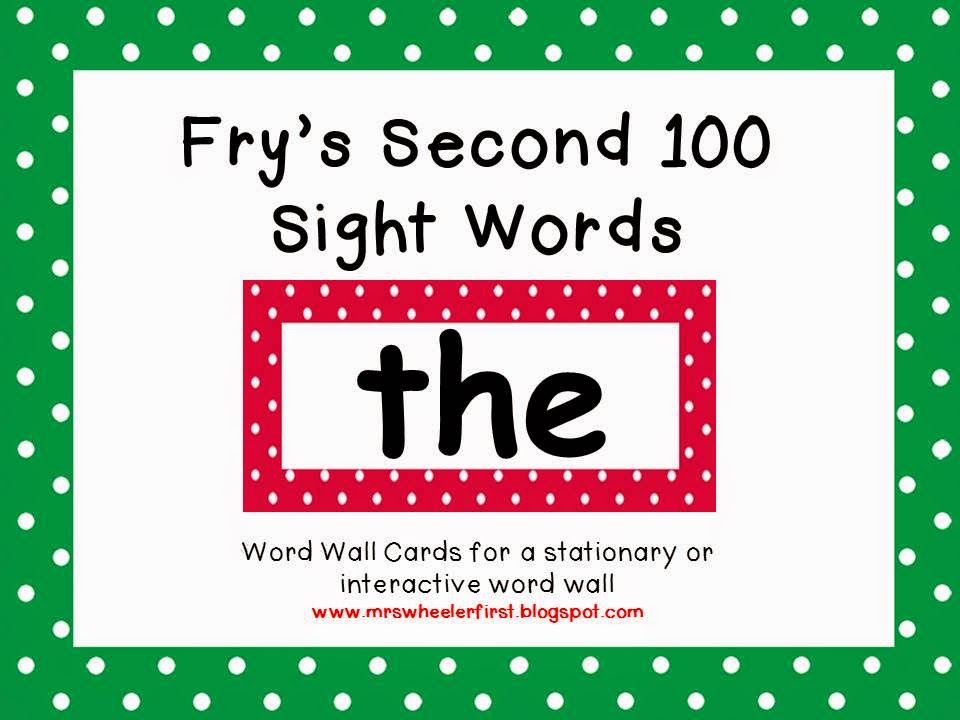 Mrs. Wheeler's First Grade Tidbits: The Beloved Word Wall!