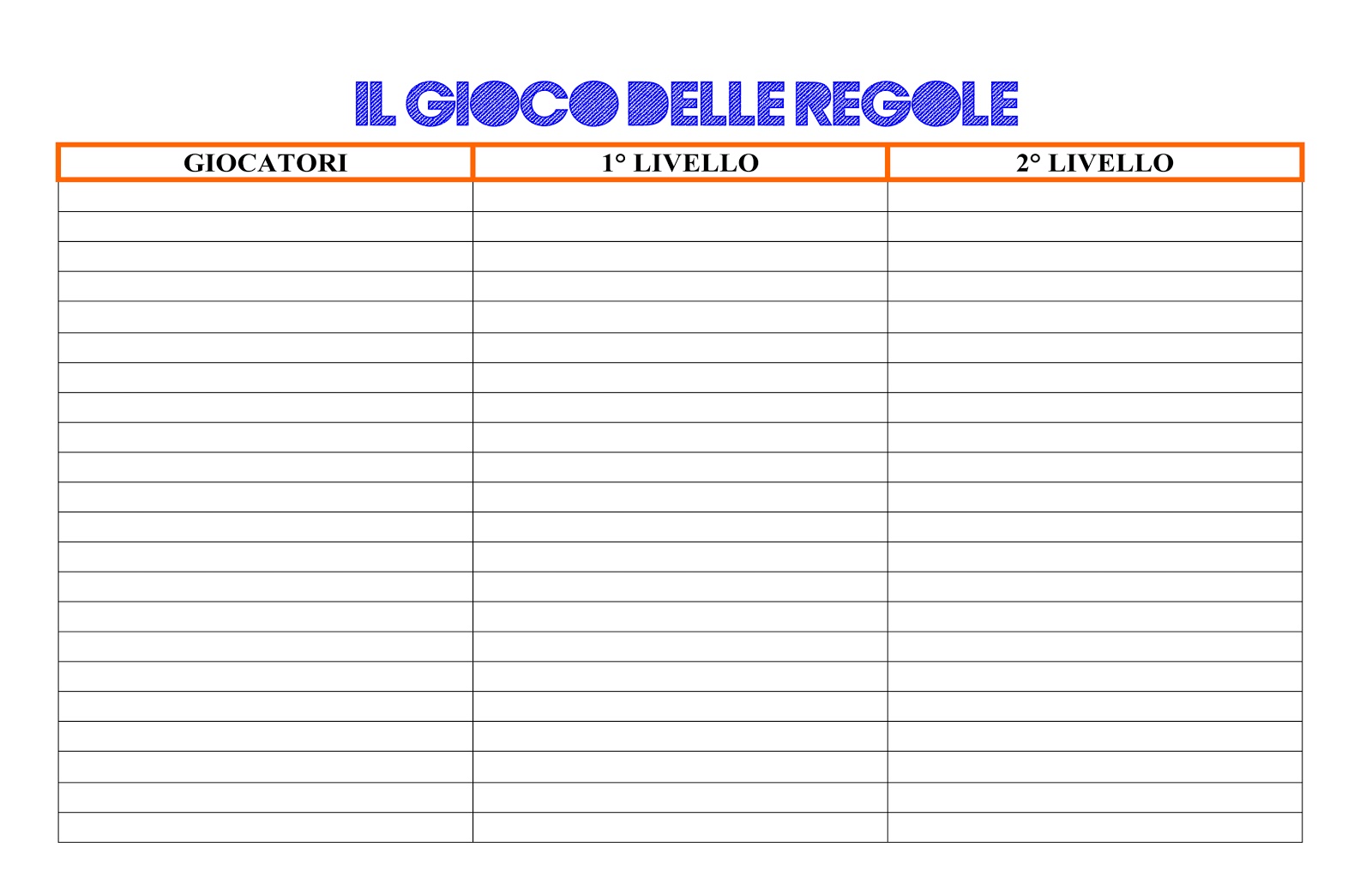 Le foglioline di Bla Bla: IL GIOCO DELLE REGOLE