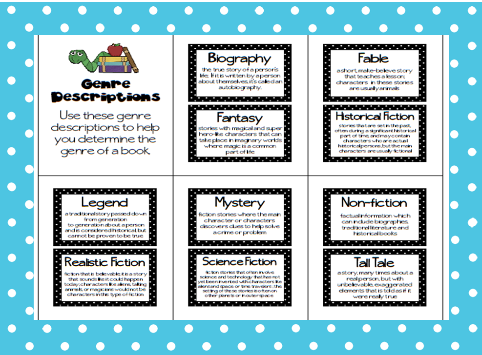 The Book Bug: Genre Sort