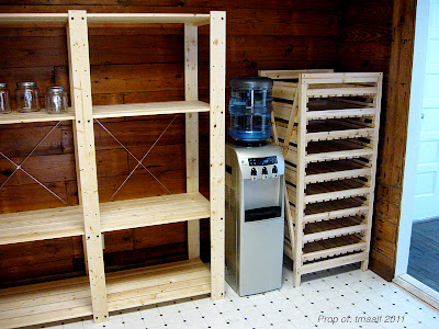 Two Men and a Little Farm: ORCHARD RACK BUILT AND IN PLACE
