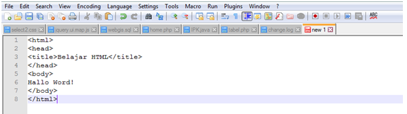 Belajar dasar HTML - mediatamainfo