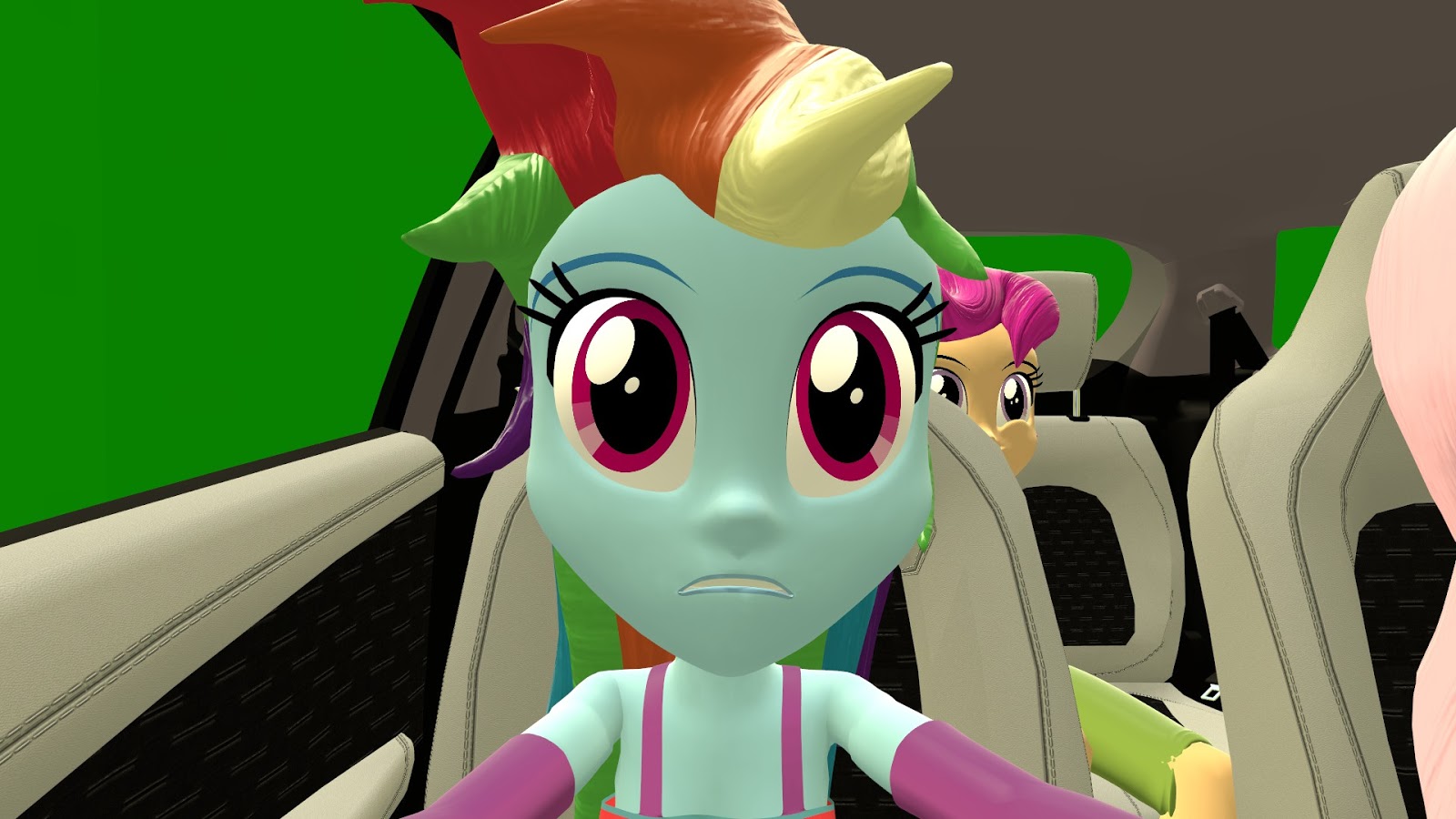 MLP Mares driving cars