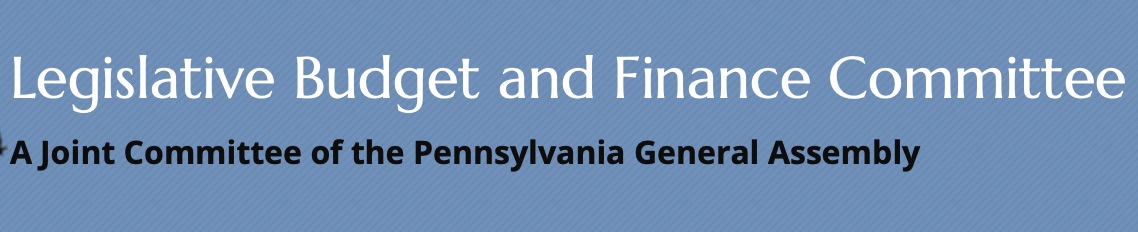 PA Environment Digest Blog: Legislative Budget & Finance Committee ...