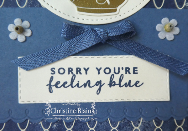 HAPPY HEART CARDS: STAMPIN' UP! BOHO INDIGO "SORRY YOU'RE FEELING BLUE ...