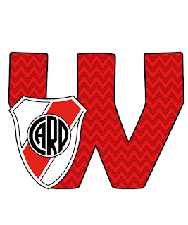 Kits imprimibles gratis : Abecedario y números River Plate