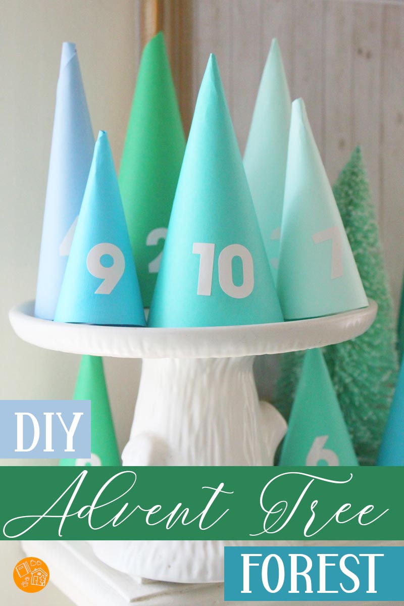 Easy DIY Paper Advent Tree Forest | Sunny Day Family