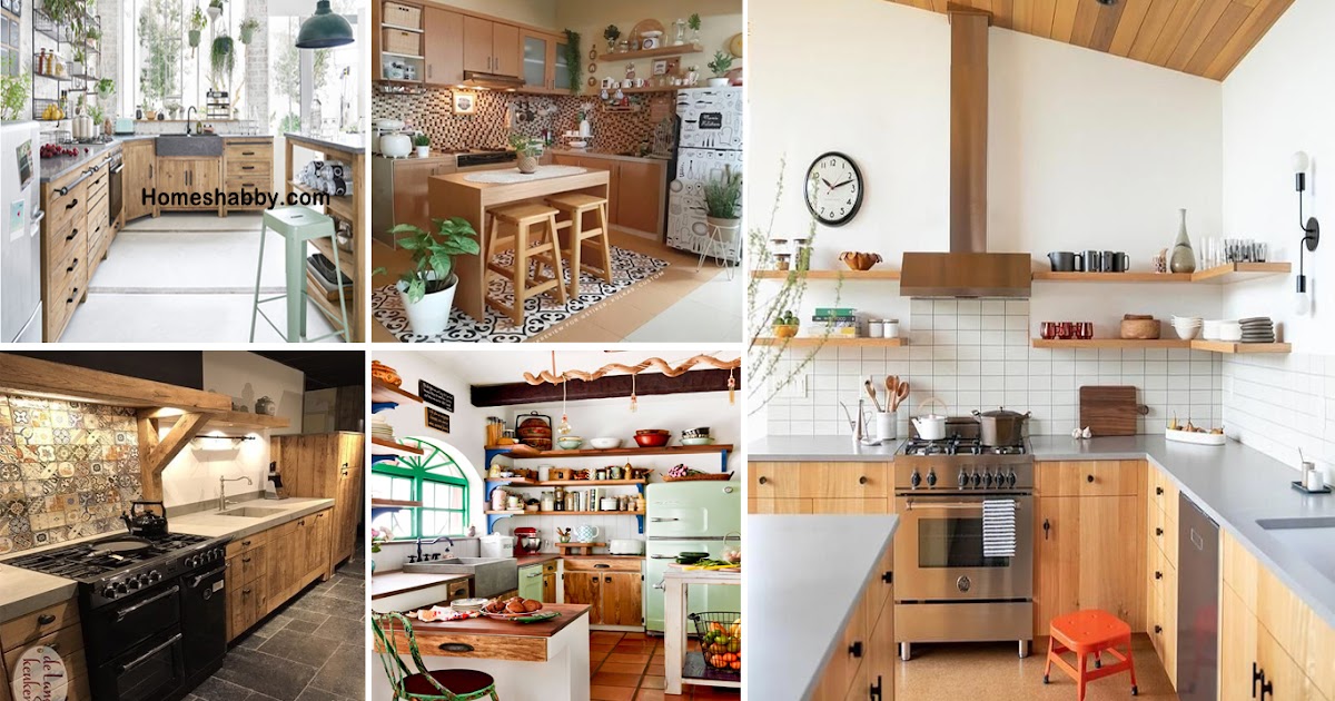 6 Ide Dapur Kayu Tampil Lebih Modern Harga Terjangkau ~ Homeshabby.com ...