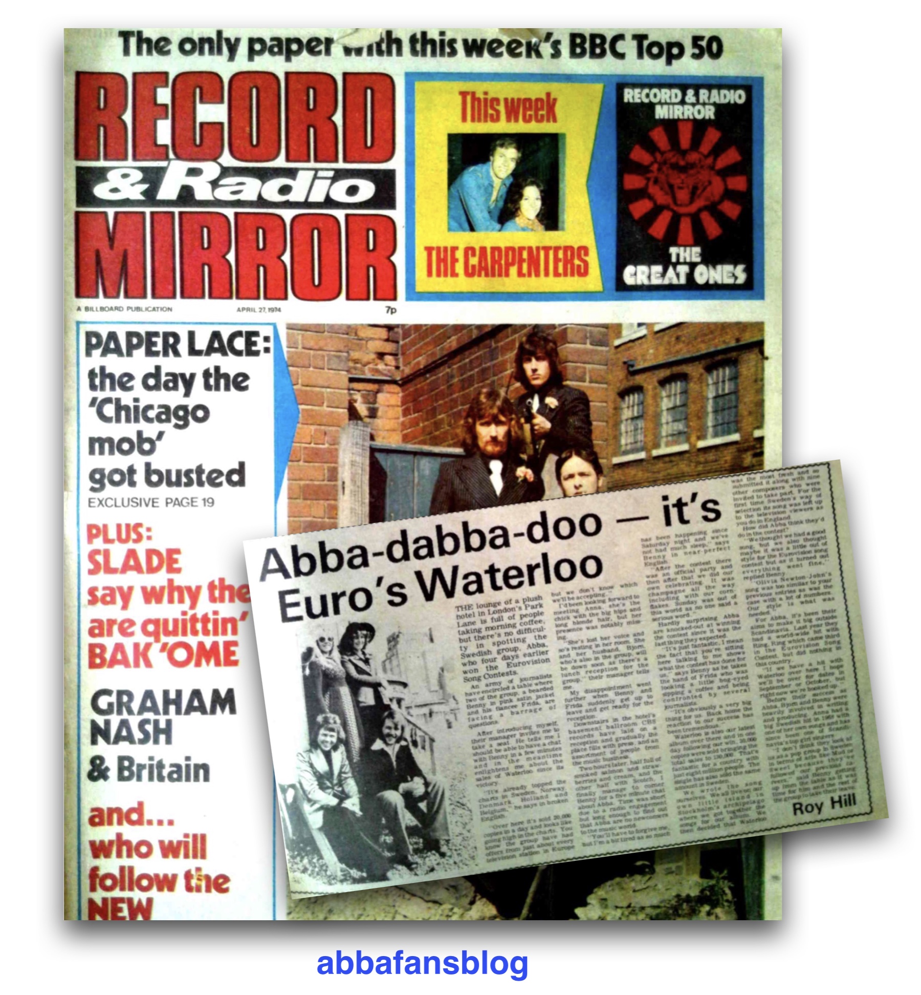 ABBA Fans Blog: Record Mirror Magazine