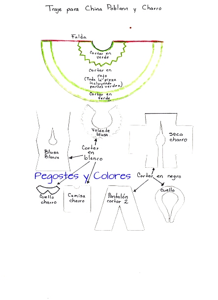 Pegostes y Colores: China Poblana y Charro Bendy Dolls