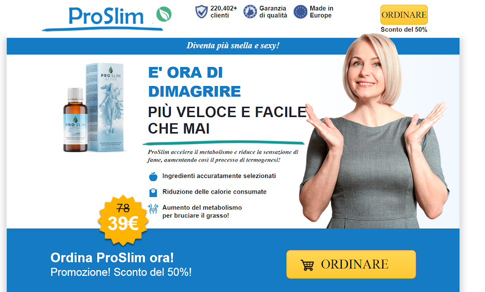 ProSlim Active: ProSlim Active recensioni, ingredienti, effetti ...