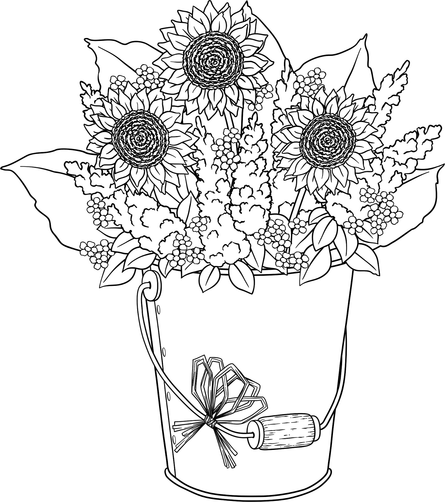 Beccy's Place: Bucket of Blossoms