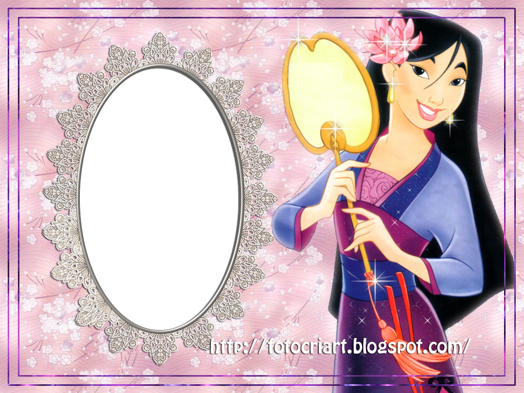 Fotocriart: Molduras da Princesa Mulan