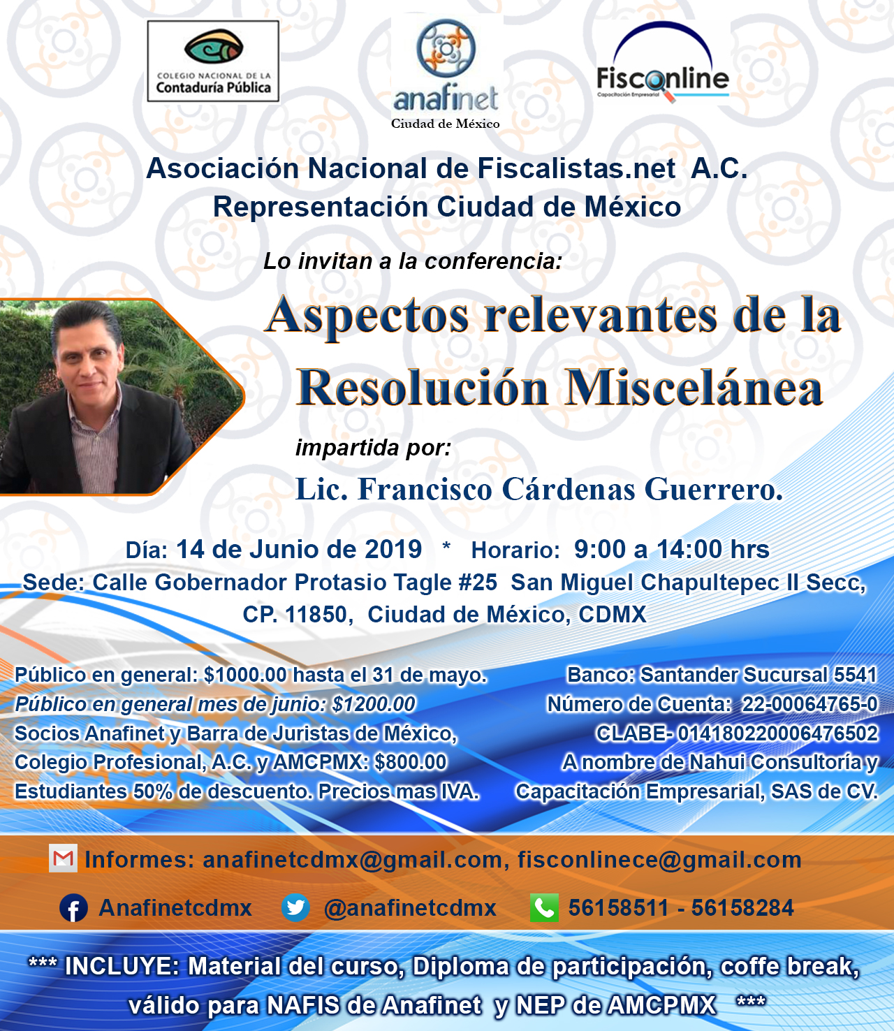 Anafinet CDMX: Cursos / Aspectos Relevantes de la Resolución Miscelánea