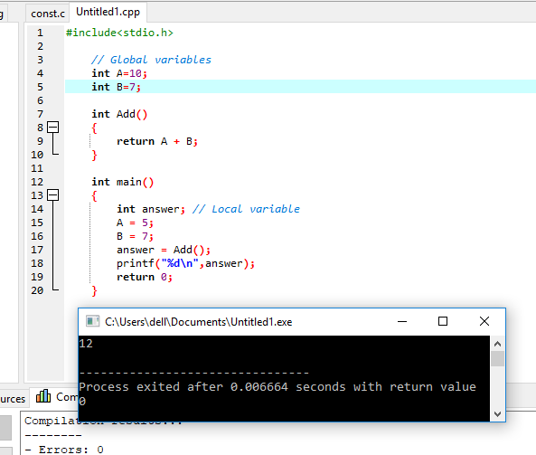 C Programming Variables Introduction And Types With