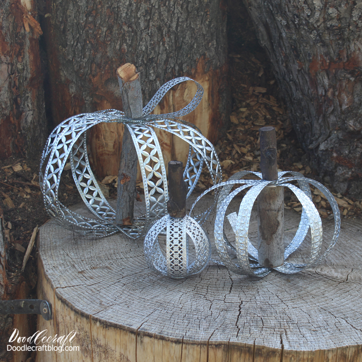 Shabby Chic Rustic Metal Pumpkins DIY