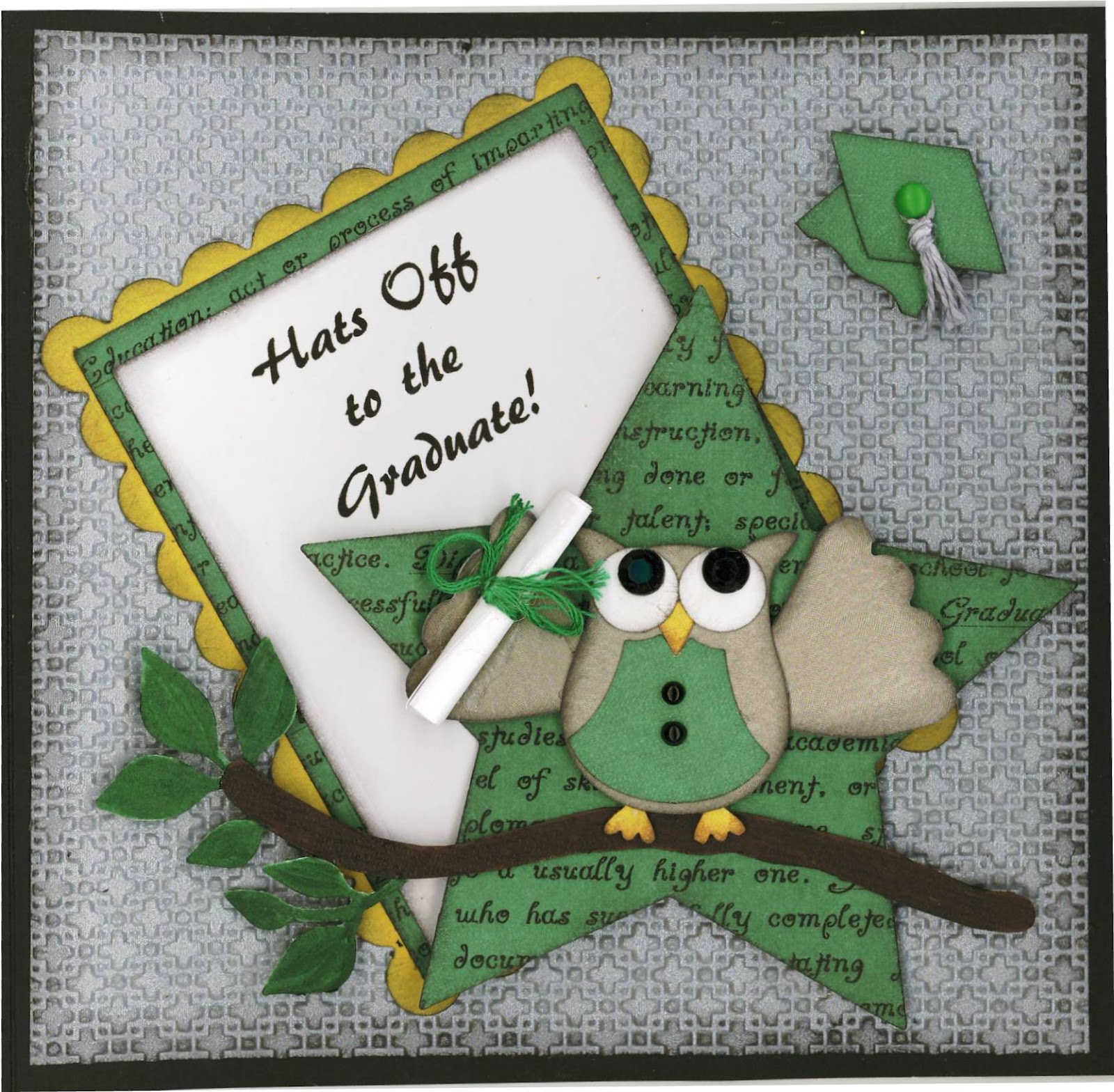 Chatterbox Creations: Another Graduation Owl...