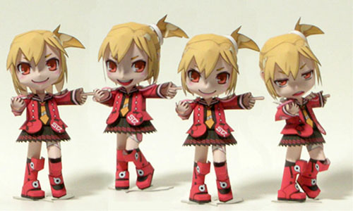 Phantasy Star Portable 2: Chibi Emilia Percival Papercraft | Paperized ...