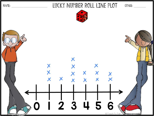 LINE PLOT FREEBIE GRAPHING WITH A DICE - Classroom Freebies