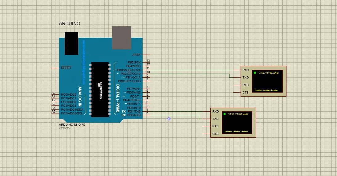 My Tinkering With Arduino: Proteus Virtual Terminal using Arduino ...