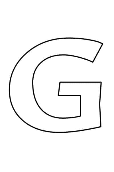 Bubble Letters Lowercase G - Birthday Letter