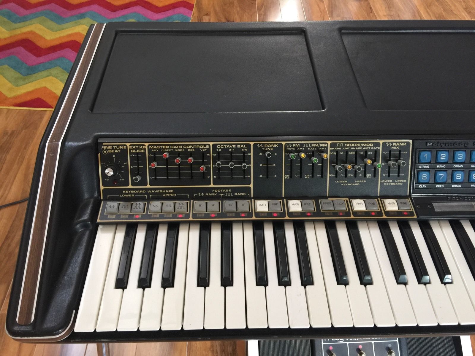 MATRIXSYNTH: Moog Polymoog 203a Synthesiser SN 3779