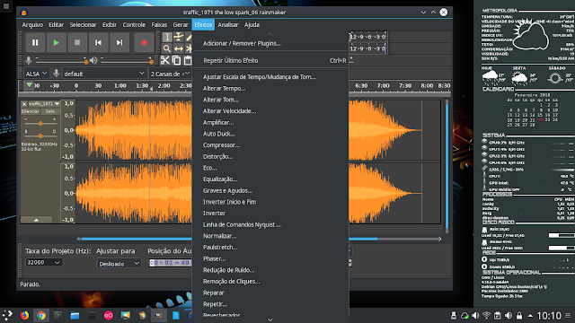 Linux dicas e suporte: Edição e conversão de áudio com Audacity, para ...
