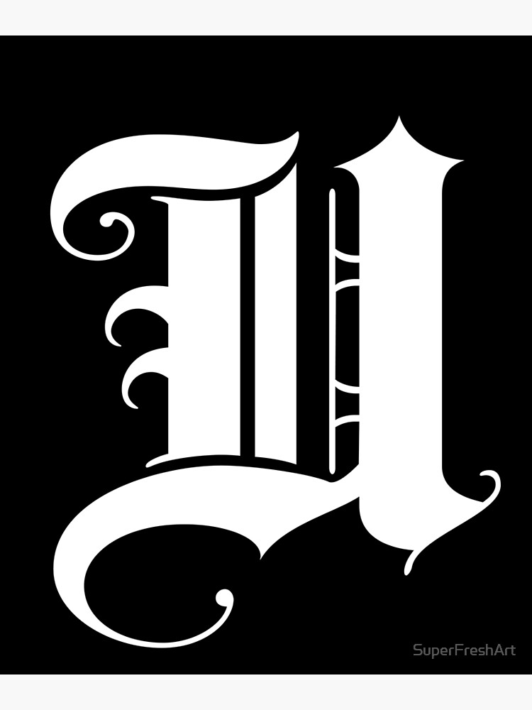 Cool Letter U Designs - Birthday Letter