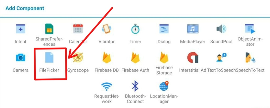How to use the file picker component