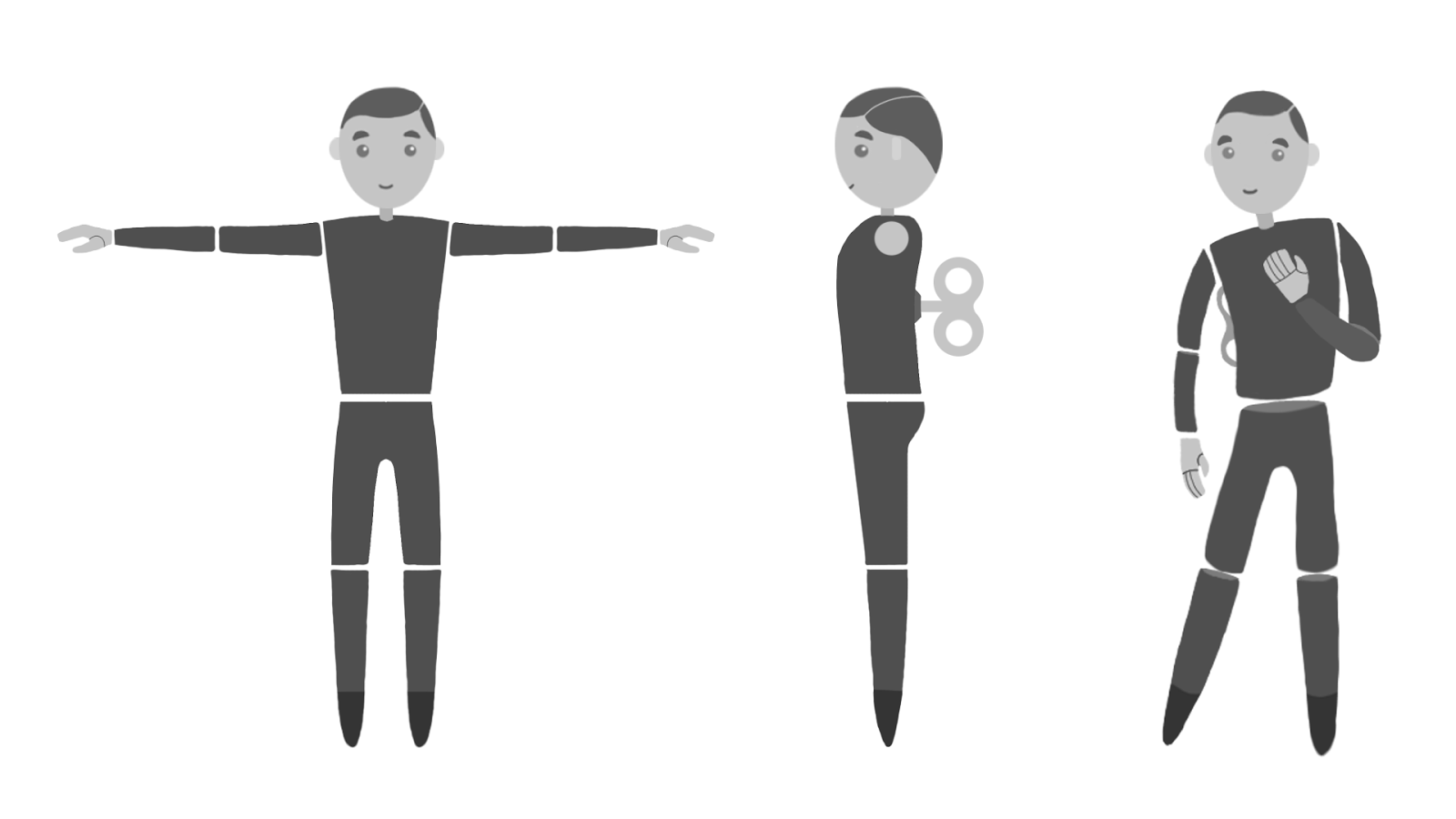 Leaping Lighthouse : Male Character // Orthographic