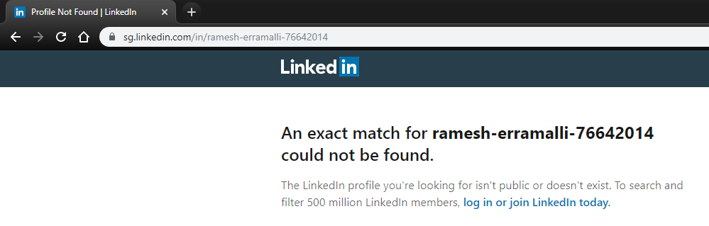 Ramesh Erramalli, Congratulations, You are Officially Infamous
