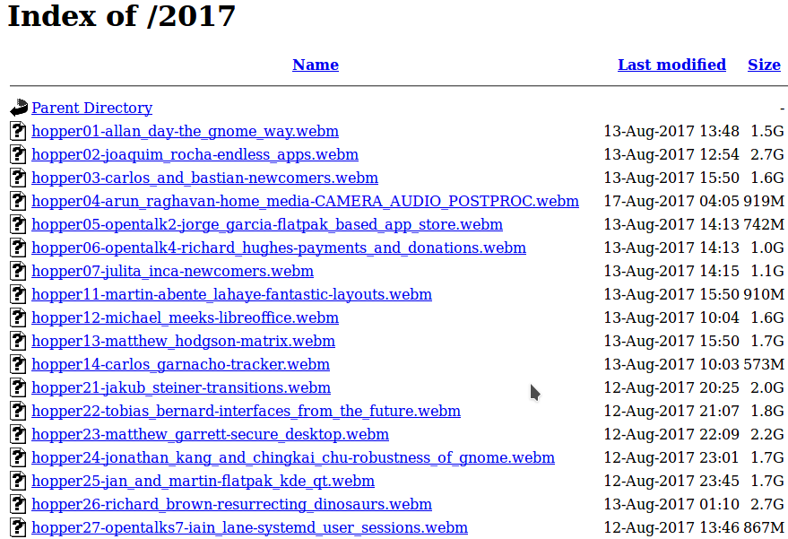 GNOME GUADEC 2017: Presentations, Videos, & Links