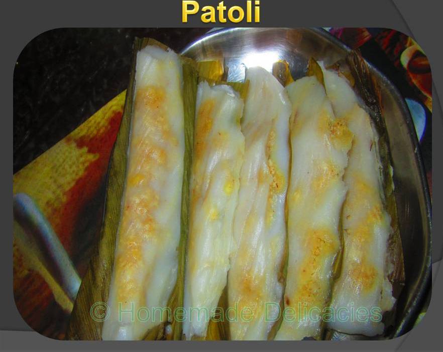 Homemade Delicacies: Patoli Steamed Rice dumplings filled with coconut ...