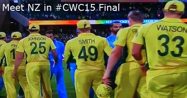 Who Will Win The Cup?: CWC15 LIVE - Australia Thump India, Meet NZ In ...