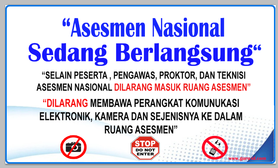 Download Desain Pengumuman Di Lokasi ANBK Sesuai POS AN 2021 - Modul ...