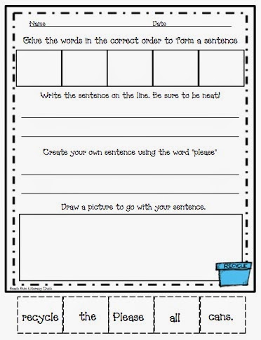 Beach Bum Literacy Chick: Earth Day Literacy Activities - FREEBIE!!!