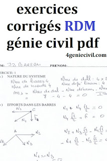 exercices corrigés rdm génie civil pdf